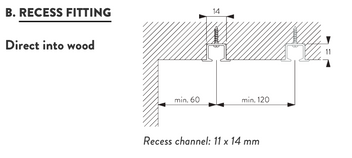 Silent Gliss 6243 Recessed (Hidden) Curtain Track in White | Pole Design UK