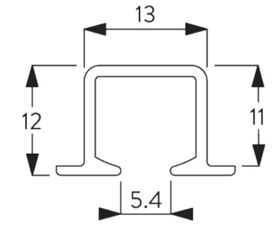 Silent Gliss 6243 Recessed (Hidden) Curtain Track in White | Pole Design UK