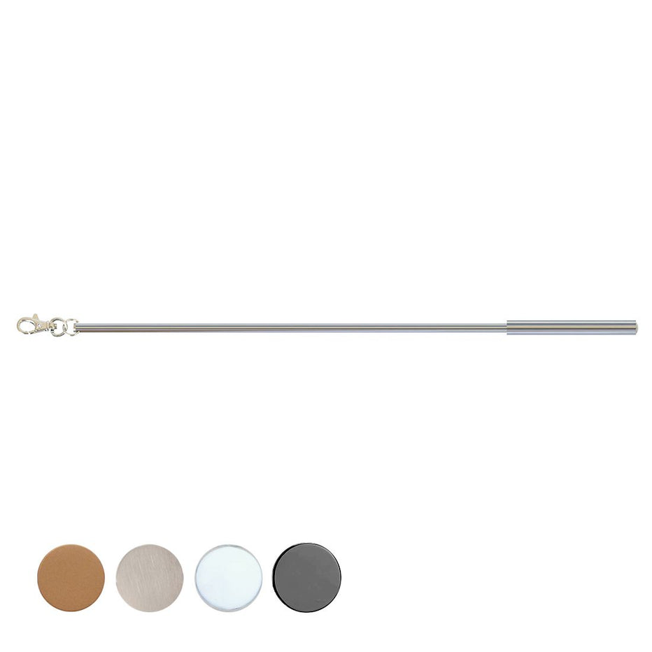 Jones Interiors 75cm Metal Curtain Draw Rods in Chrome | Pole Design UK